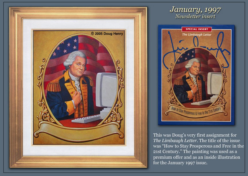 Turnwright Gallery: Rush Limbaugh art by Doug Henry