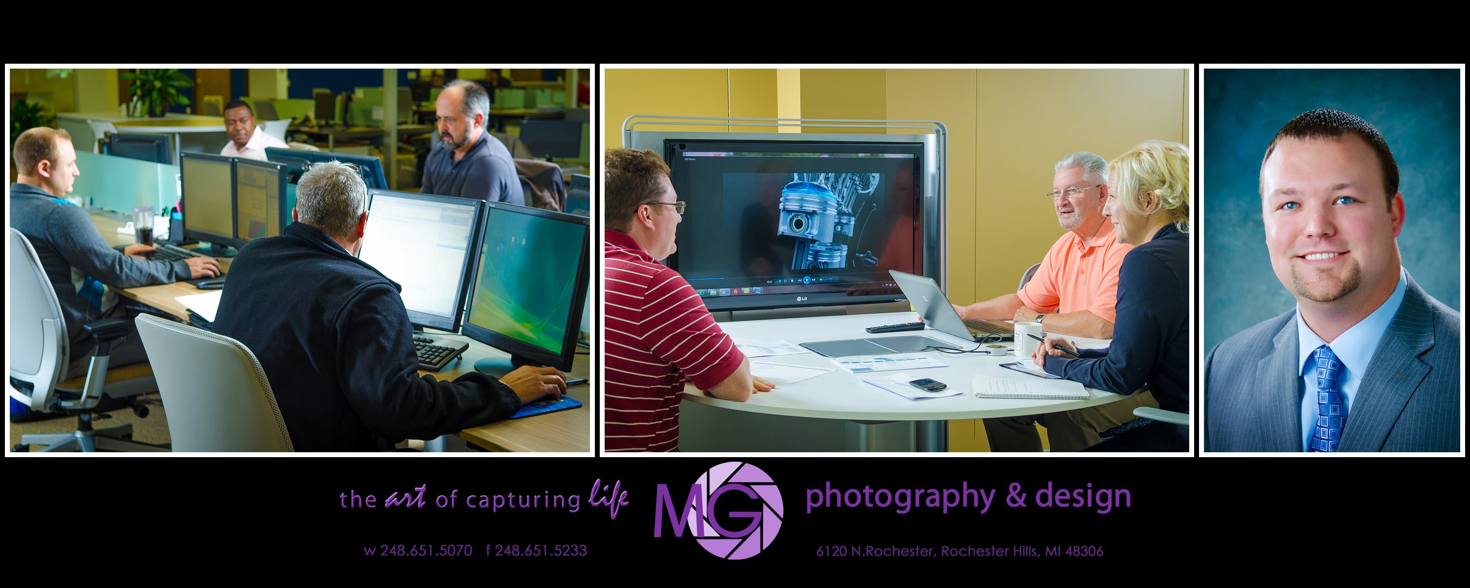 Behind the scene of a Corporate Photo Shoot @ TTI Global in Rochester ...