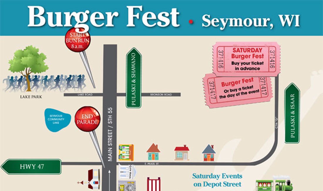 Downtown Seymour - Home of The Hamburger