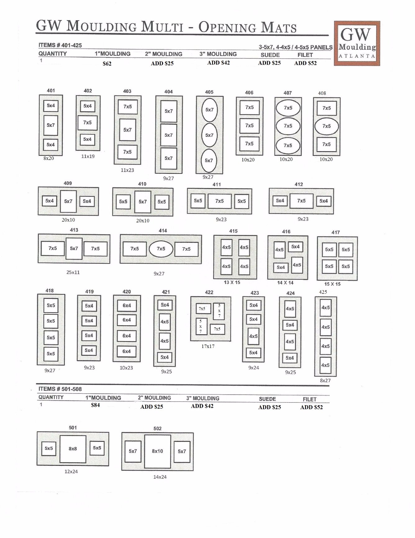 Mulit-Open Layouts 2 - GW Moulding