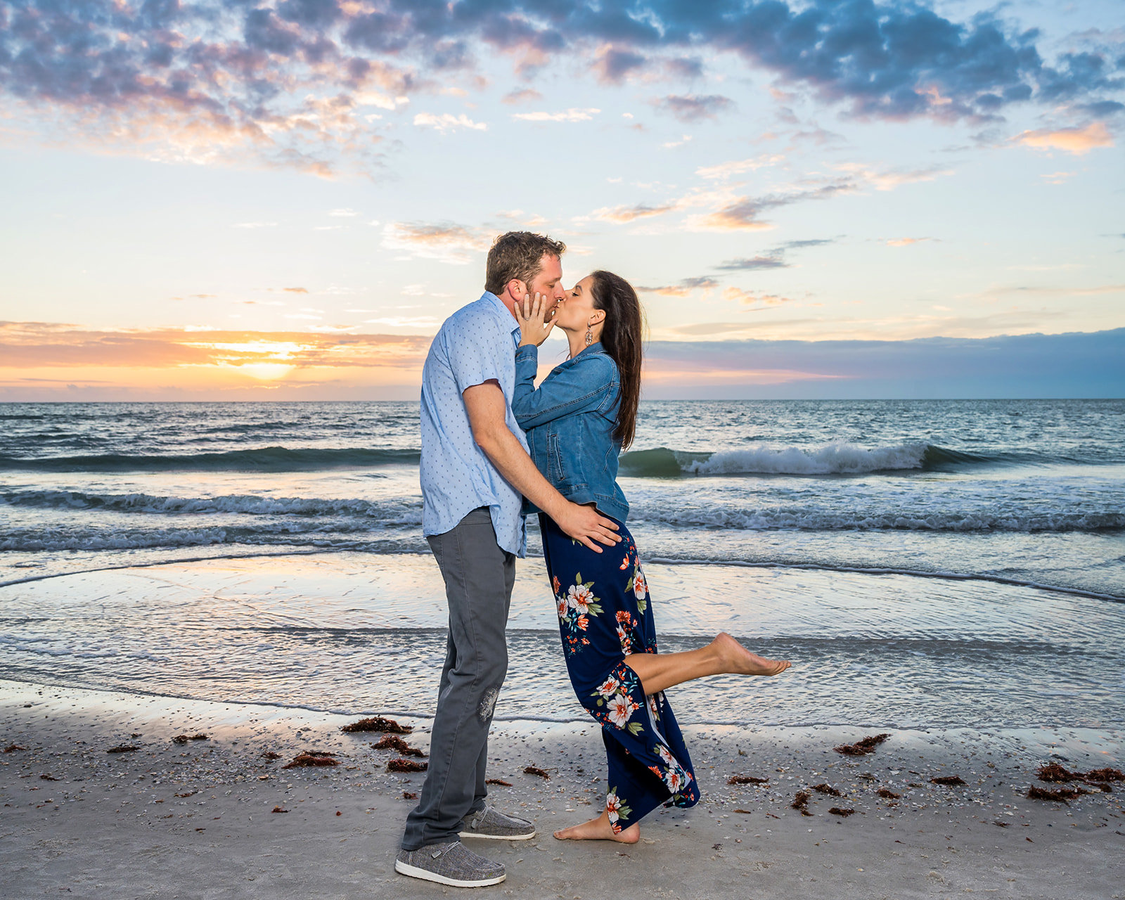 January Beach Engagement Session