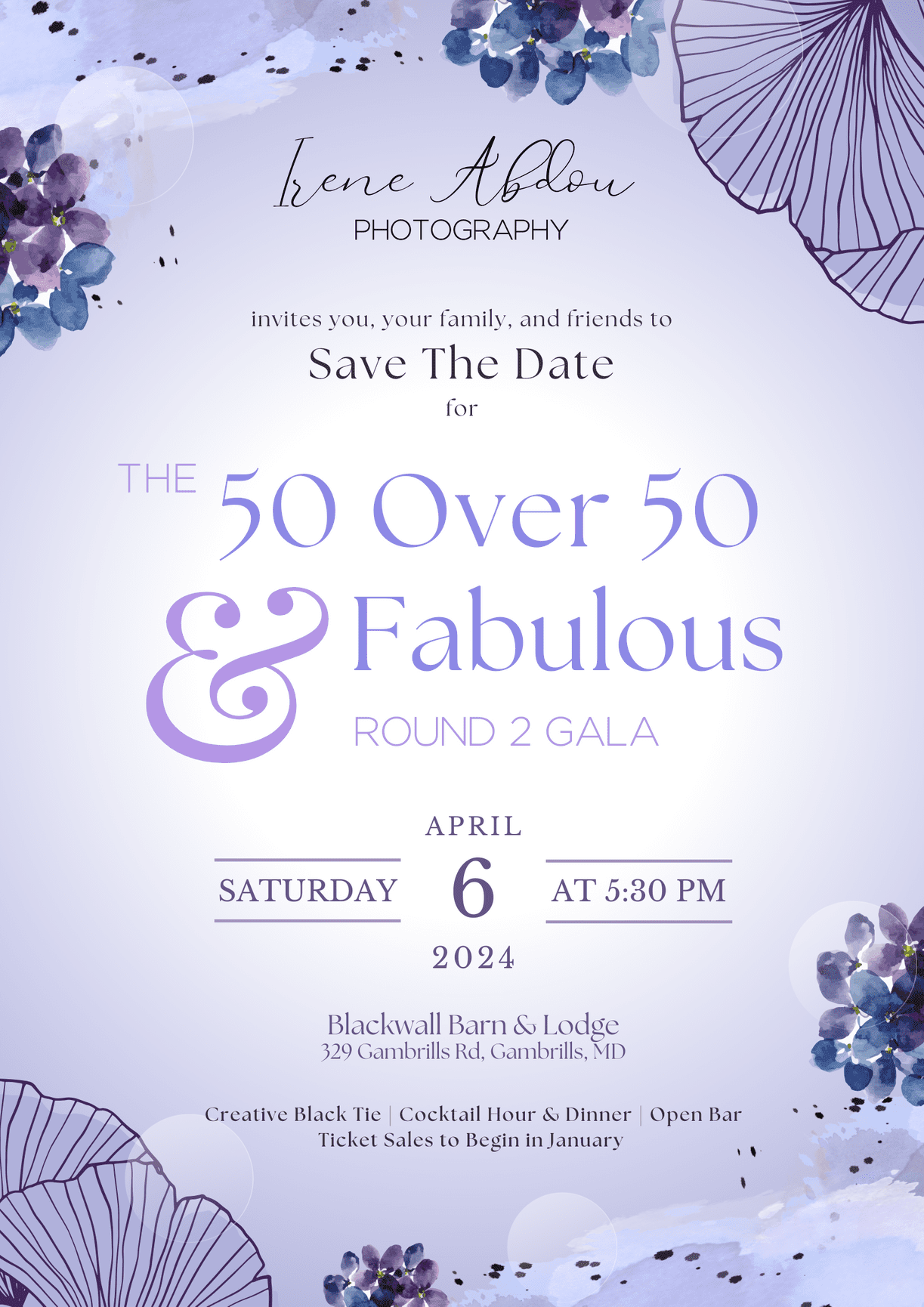 Save the Date for the Round 2 Gala of the 50 Over 50 & Fabulous Project