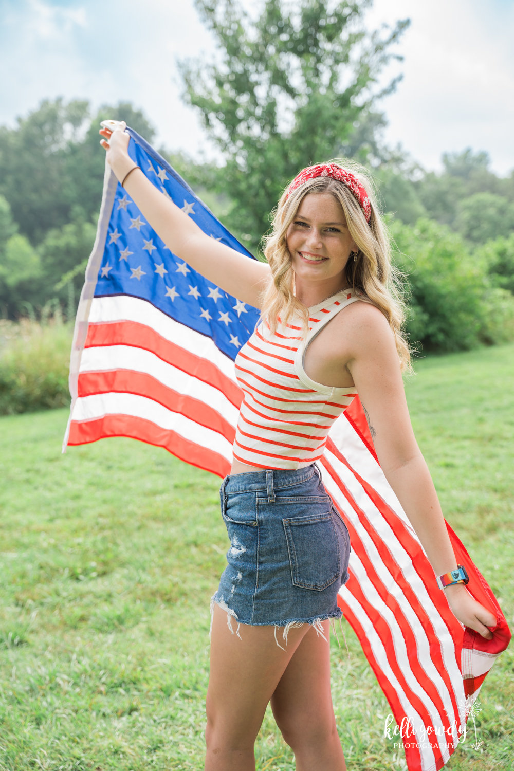 Senior Model Team 4th of July Session - Kelli Gowdy Photography