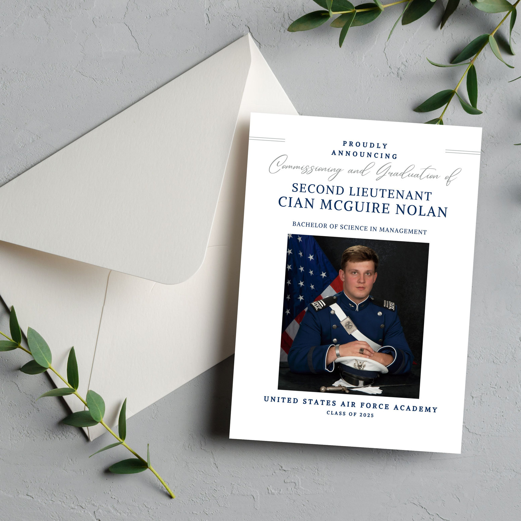United States Air Force Academy Graduation Announcements & Celebration ...