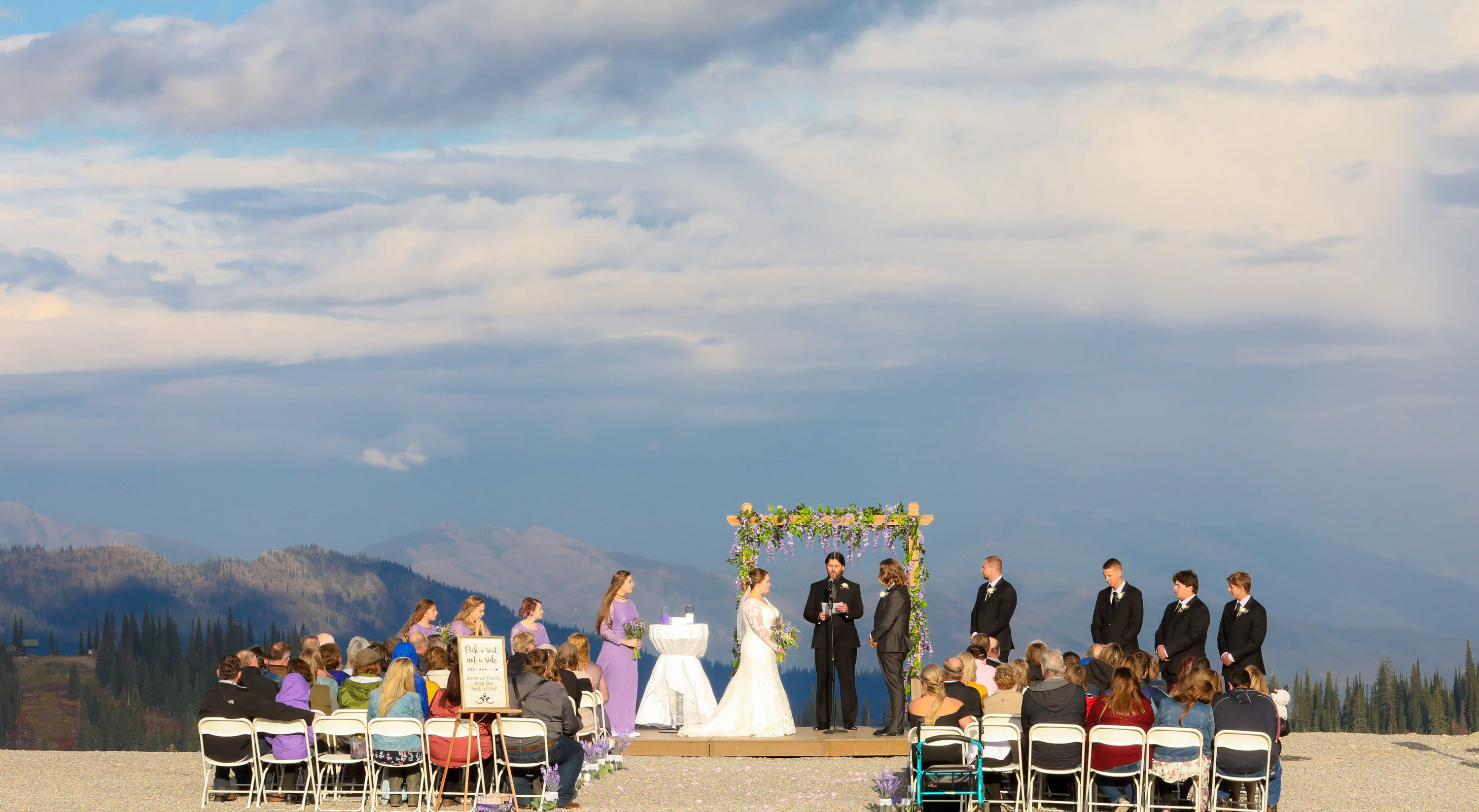 Whitefish Mountain Resort Summit Wedding | Whitefish Montana