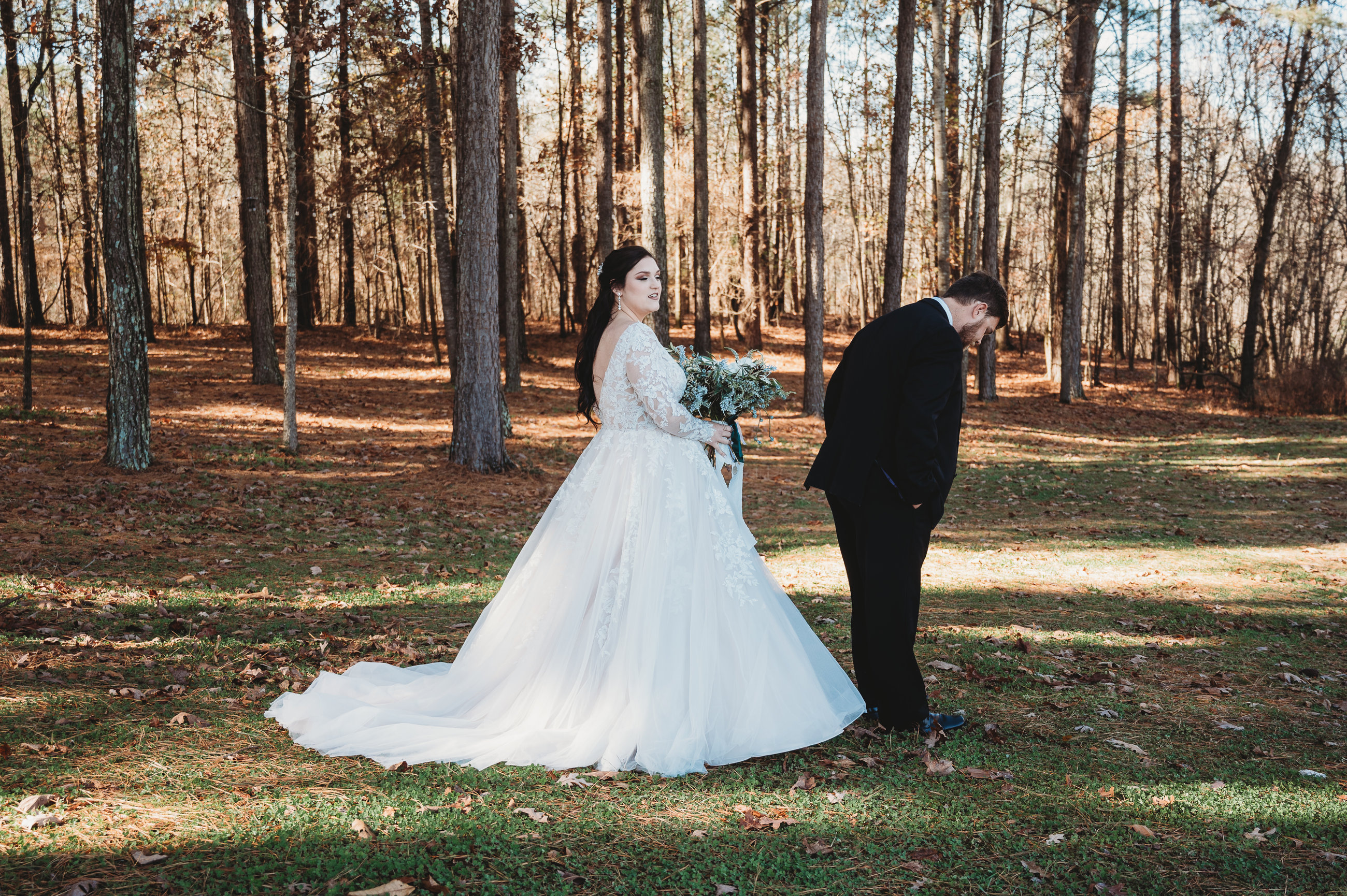 Maggie & Luke- Alabama Treasured Forest Winter Wedding - Bradford Farm ...
