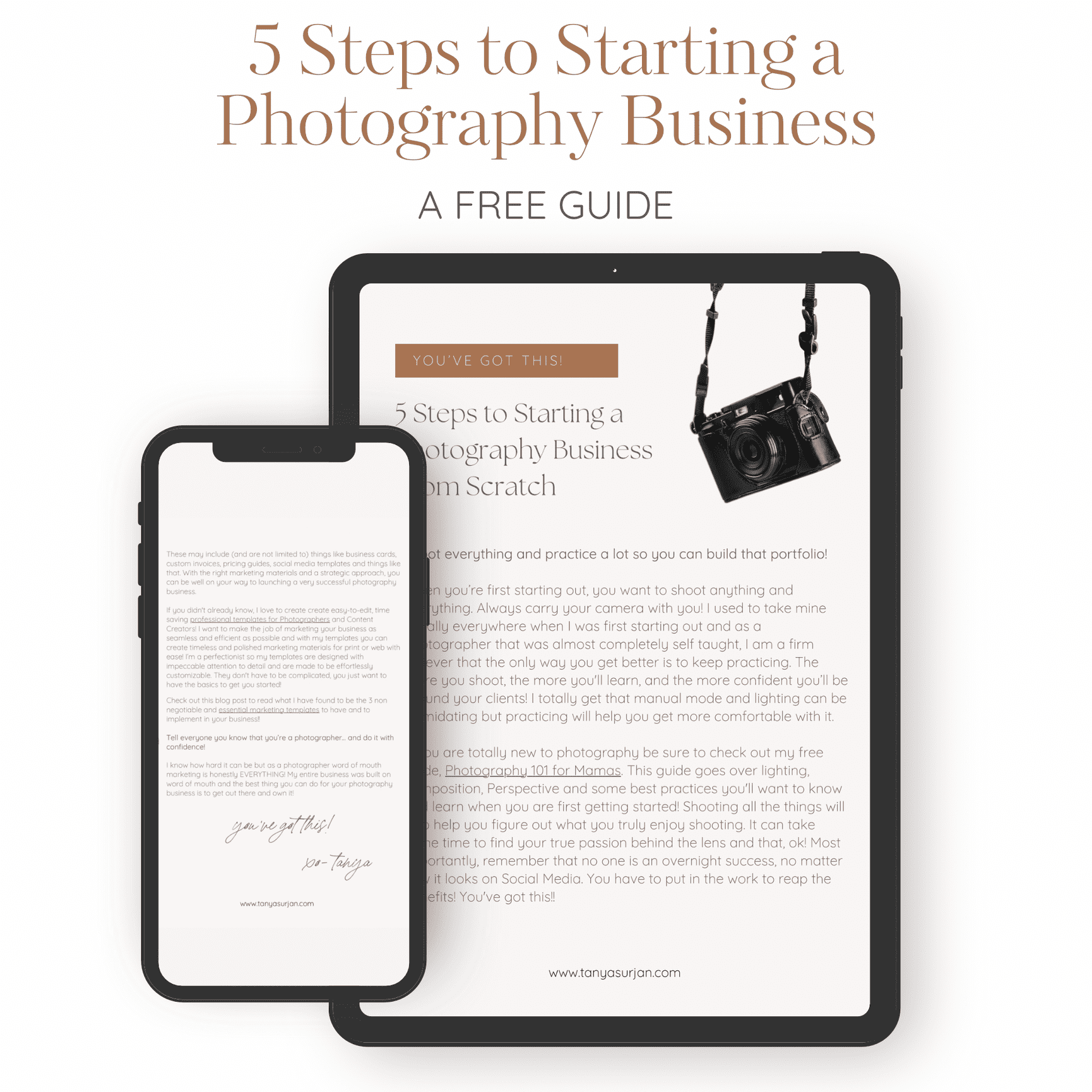 5 Steps to Starting a Photography Business - Tanya Surjan