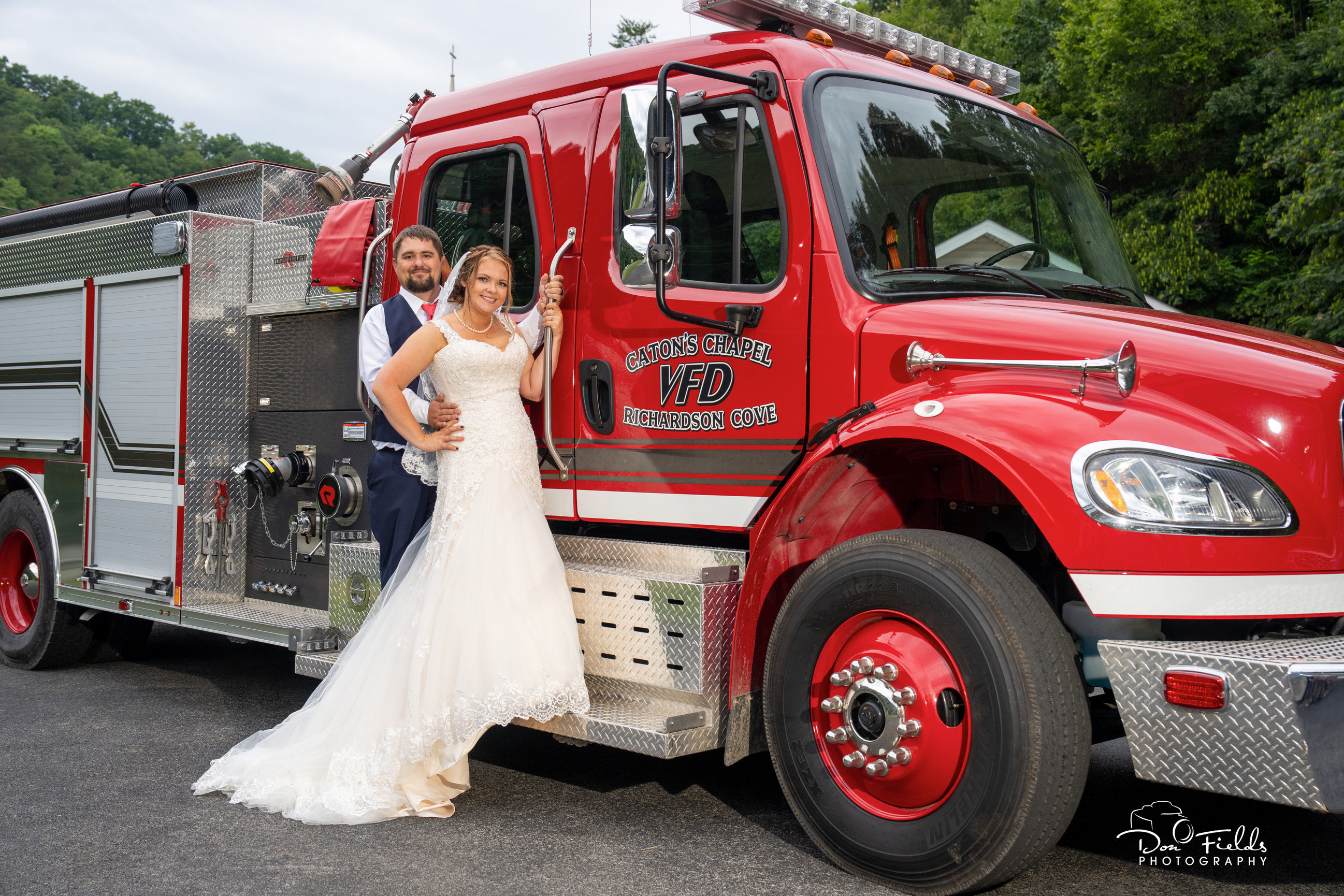 Firetruck Wedding - Don Fields Photography