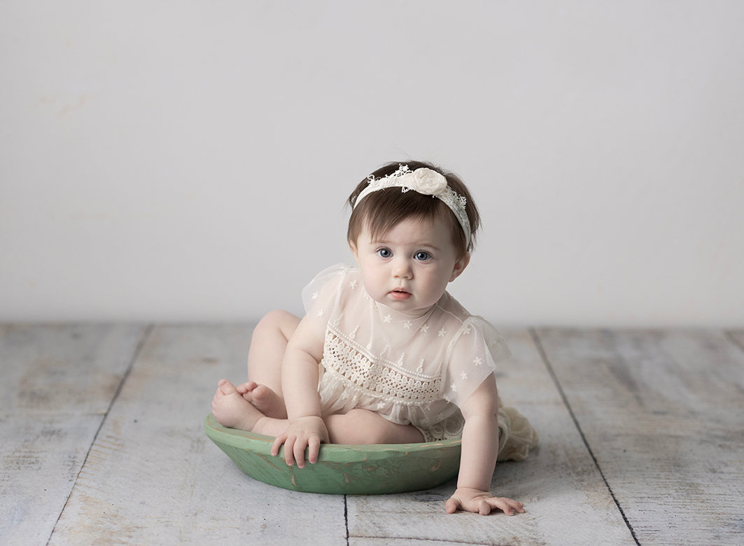Baby Frances - 9 Month Milestone Portrait Session