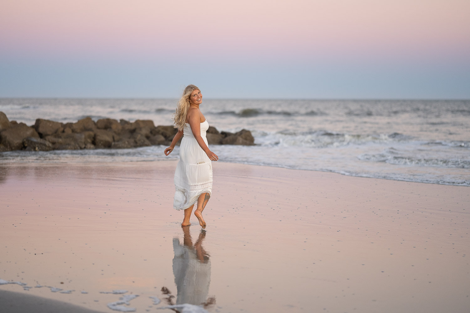 Rainbow Row and Folly Beach Senior Potraits, Hadley