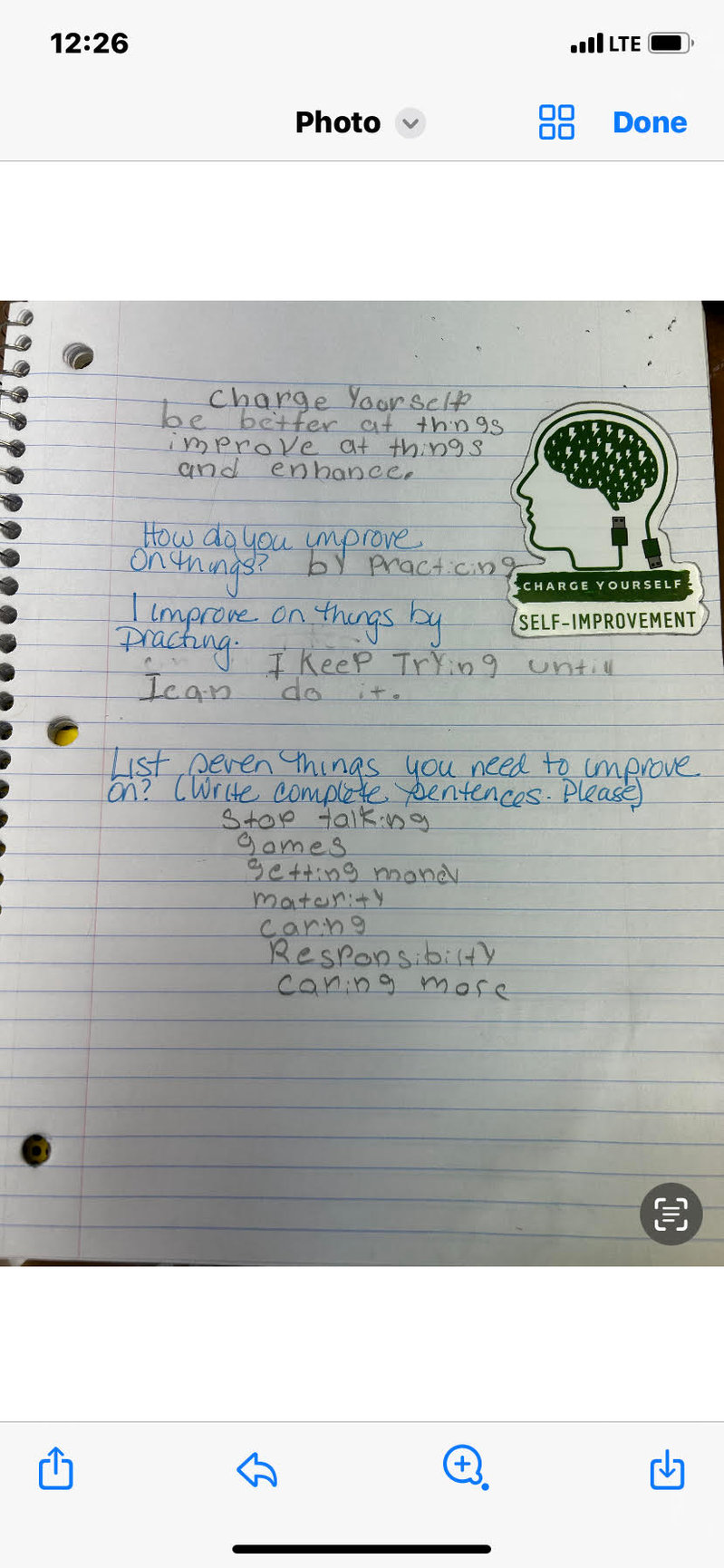 Charge Yourself with Self-Improvement - Girls of Character