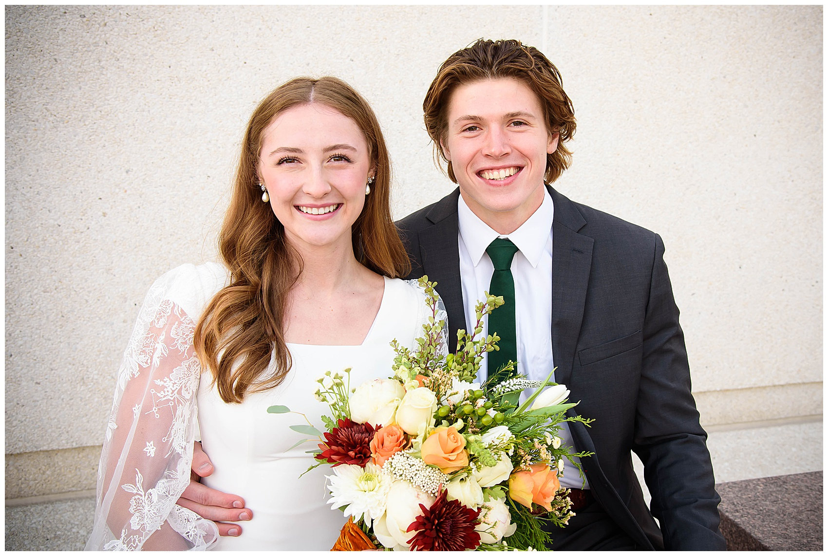 Maddy and Xander: Jordan River Temple - Erin Langford Photo