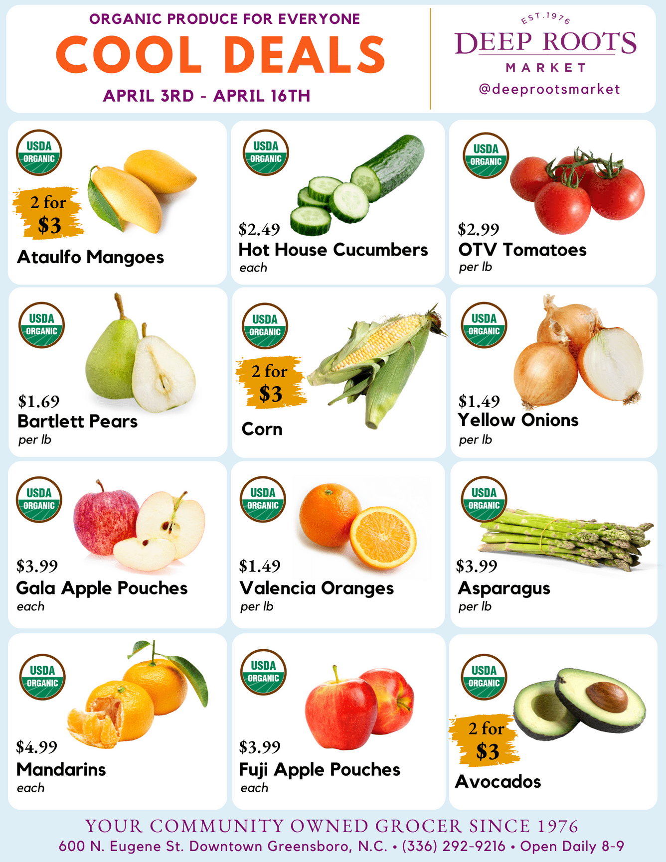 Weekly Sales - Deep Roots Market - Greensboro's Local Co-op Grocery & More