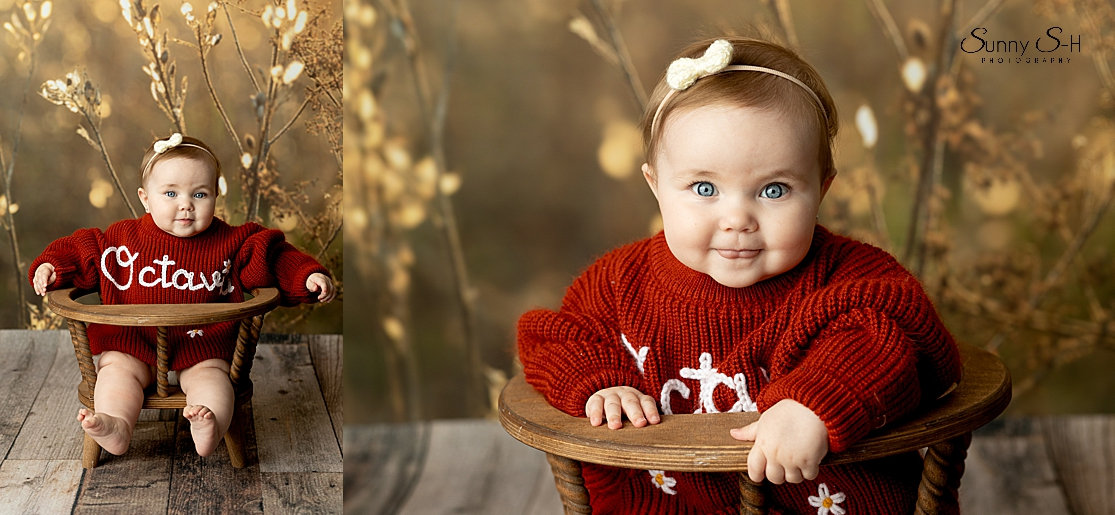 8 month old Octavia - Winnipeg Baby Photography - Sunny S-H Photography
