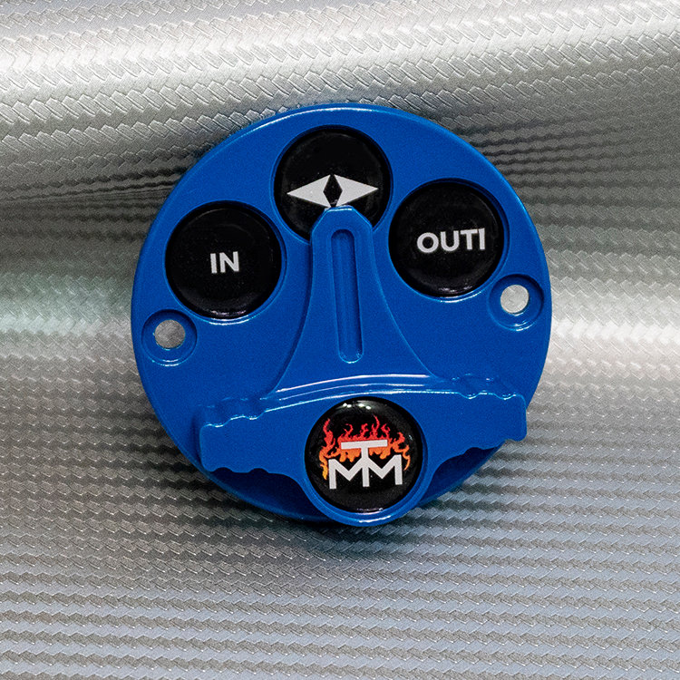 Control-Blue Powder Coat - Michael T Murphy Art Metal Works