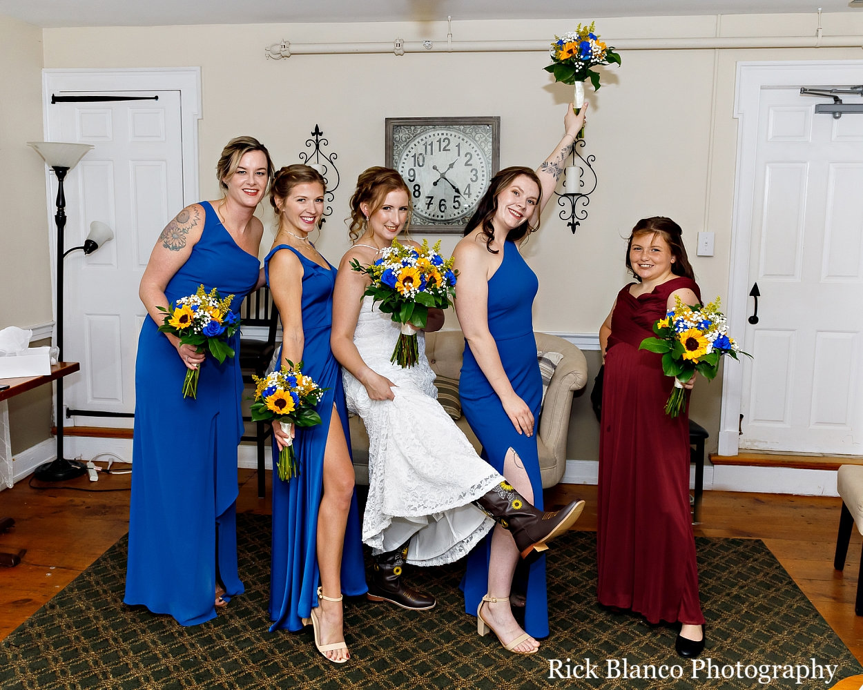 Fall wedding and reception at La Massaria