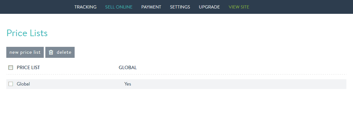 How Do I Create A New Pricelist? - PhotoBiz Knowledge Base