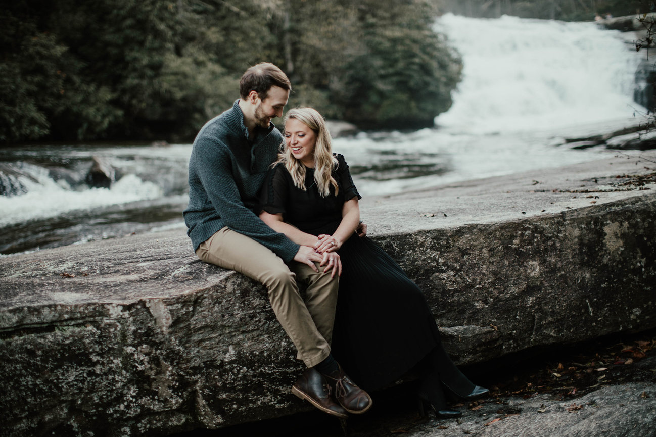 Waterfall Engagement Session - Kyle + Alex - Asheville NC - Capturing ...
