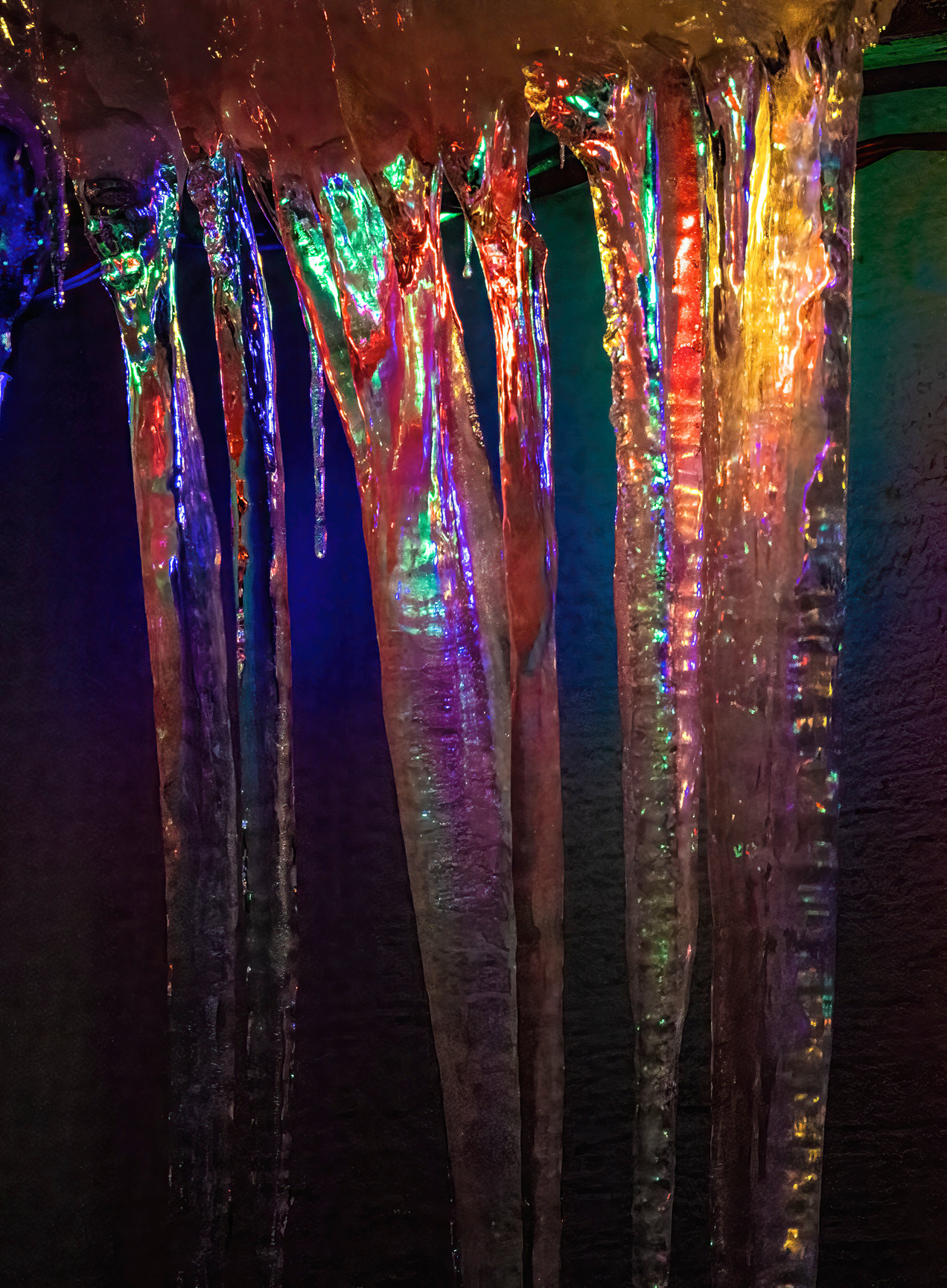 Colored ice at Christmas - Jim Zuckerman photography & photo tours