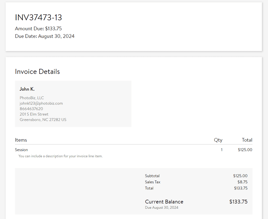 How to Create An Invoice - PhotoBiz Knowledge Base