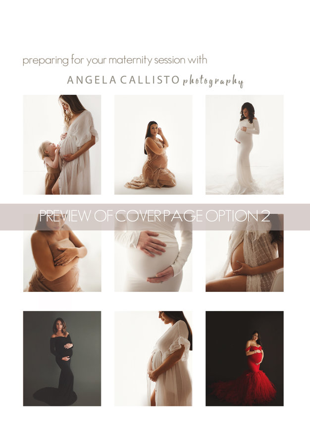 Prep Packet for Maternity Sessions - Angela Callisto Photography